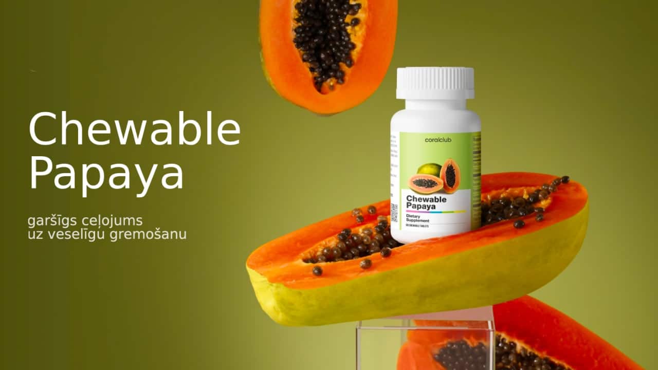 Košļājamā Papaija · BeHealthyEveryDay · Wellness